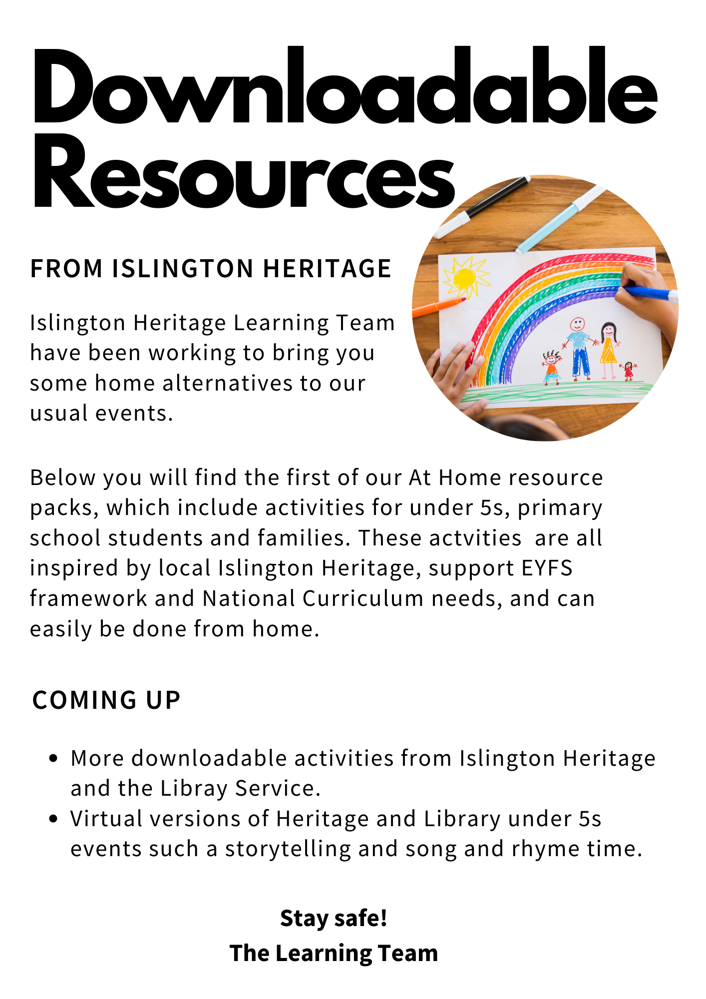 At Home Resources – Friends of Islington Museum